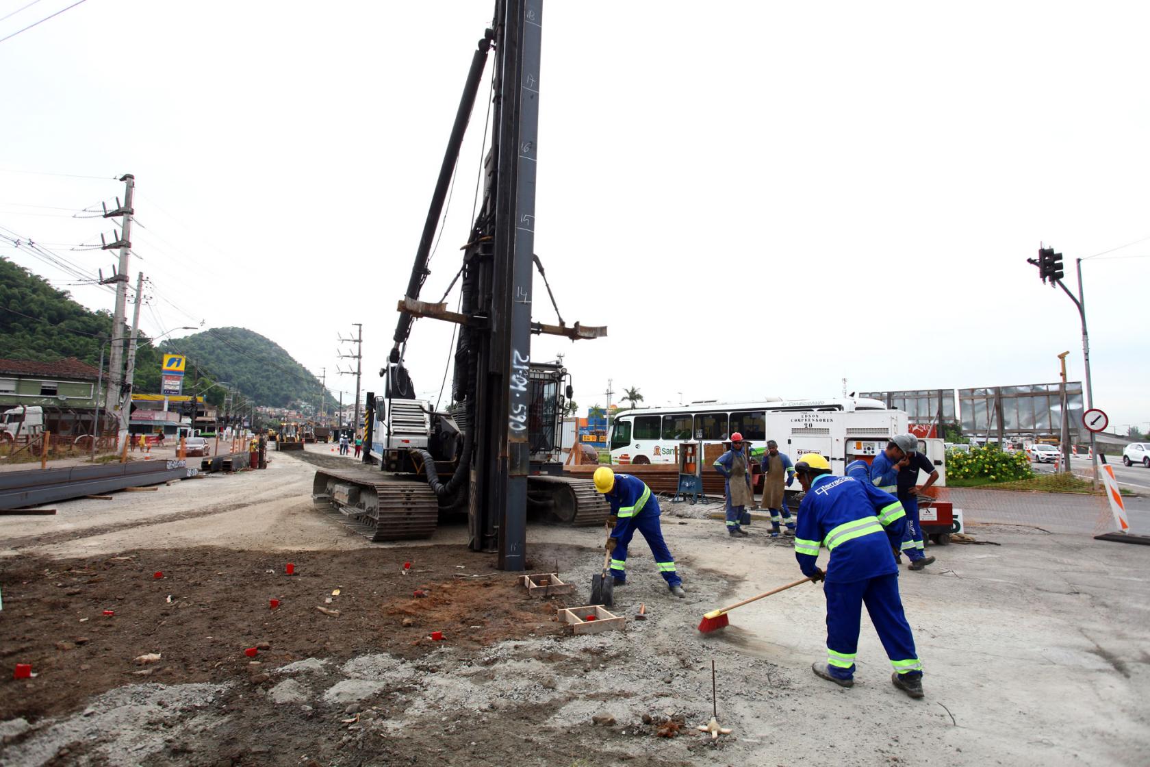 Primeira Estaca Do Viaduto Da Entrada Da Cidade é Cravada Confira Em