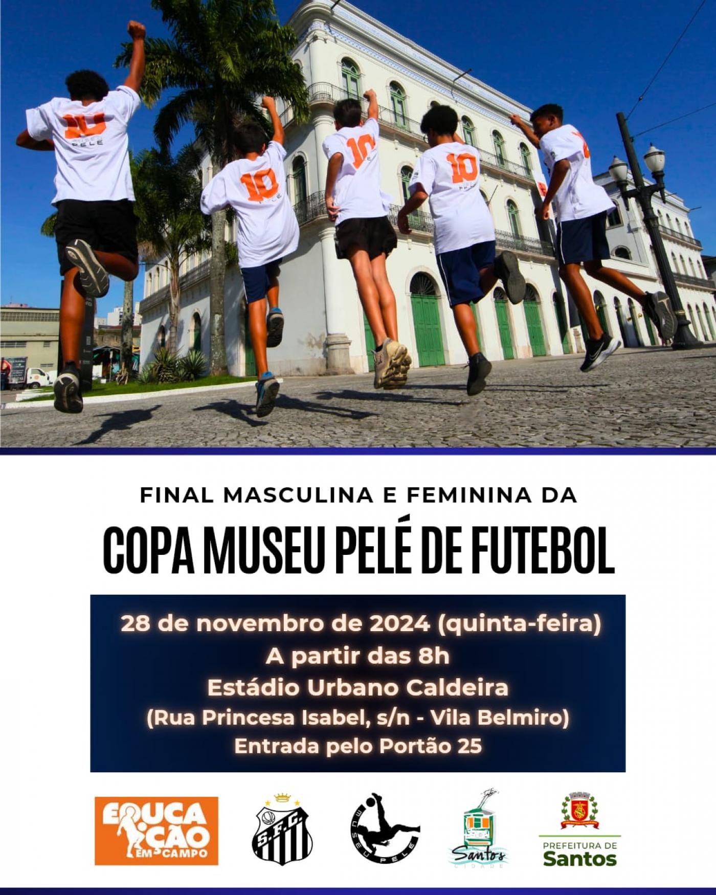 Estádio do Santos FC é palco das finais da Copa Museu Pelé de Futebol ...